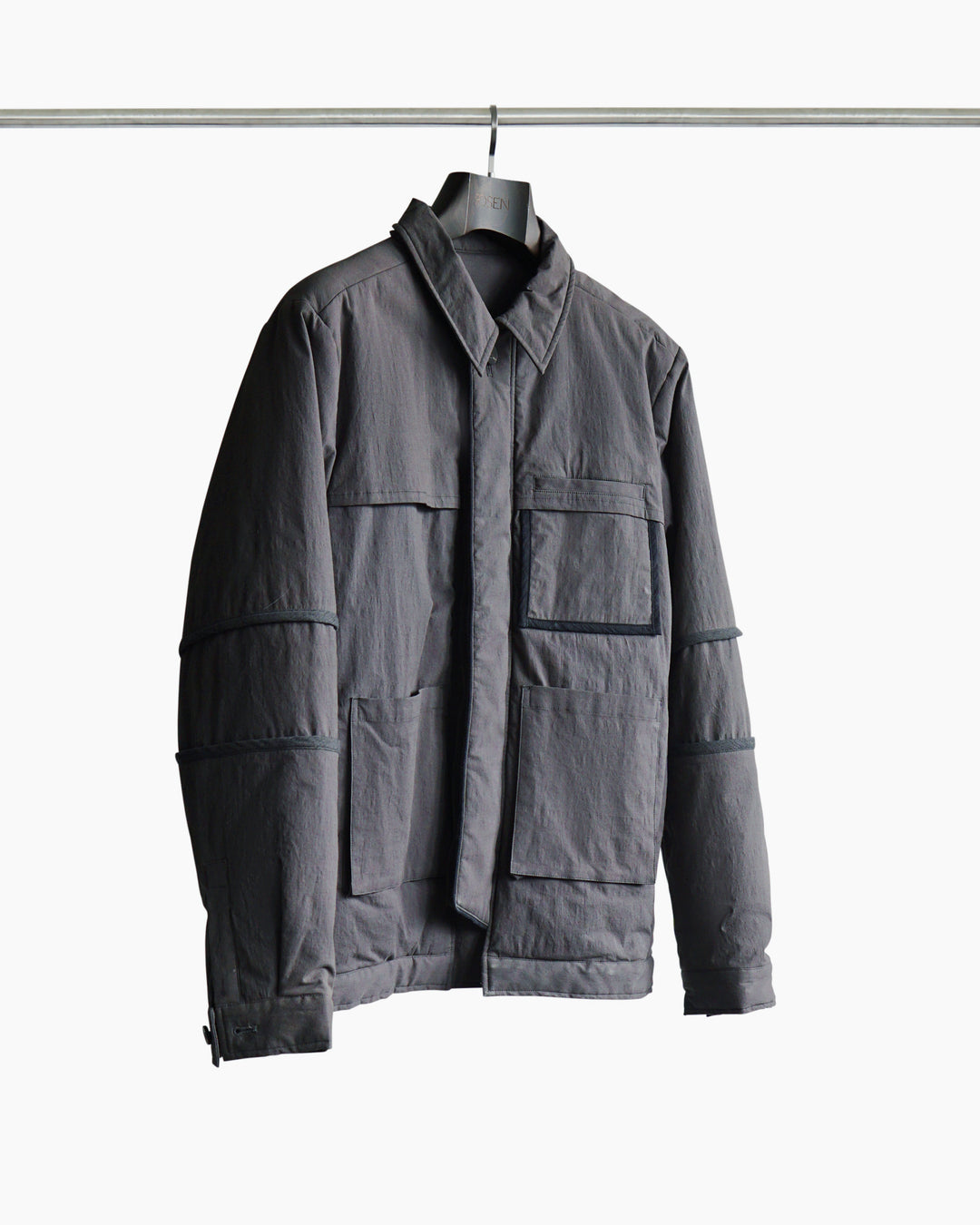 ROSEN | Vasa Padded Chore Coat in Stonewashed Cotton Poplin